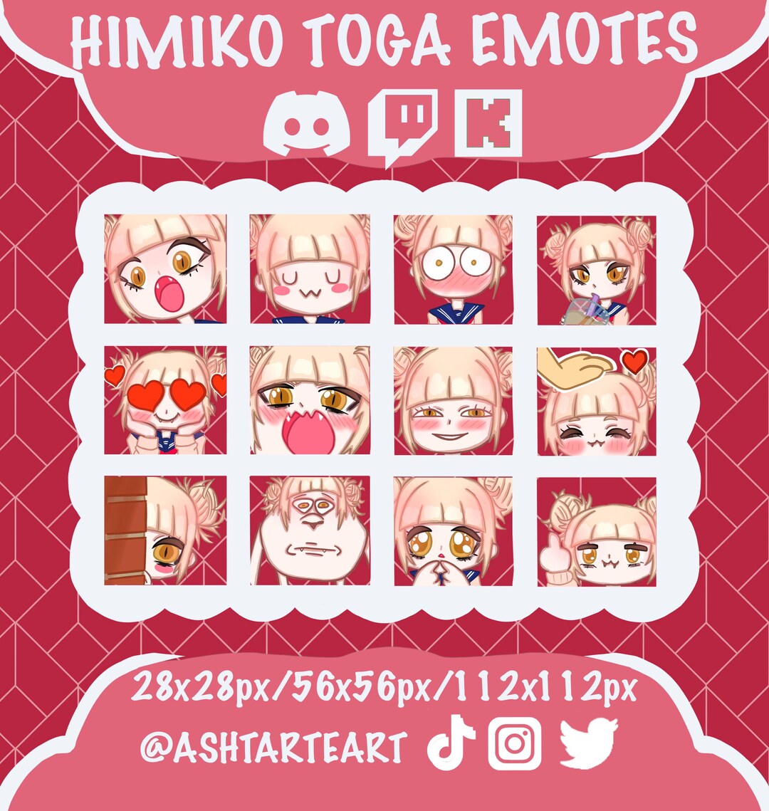 Toga Emotes for Discord, Twitch and Kick - Etsy