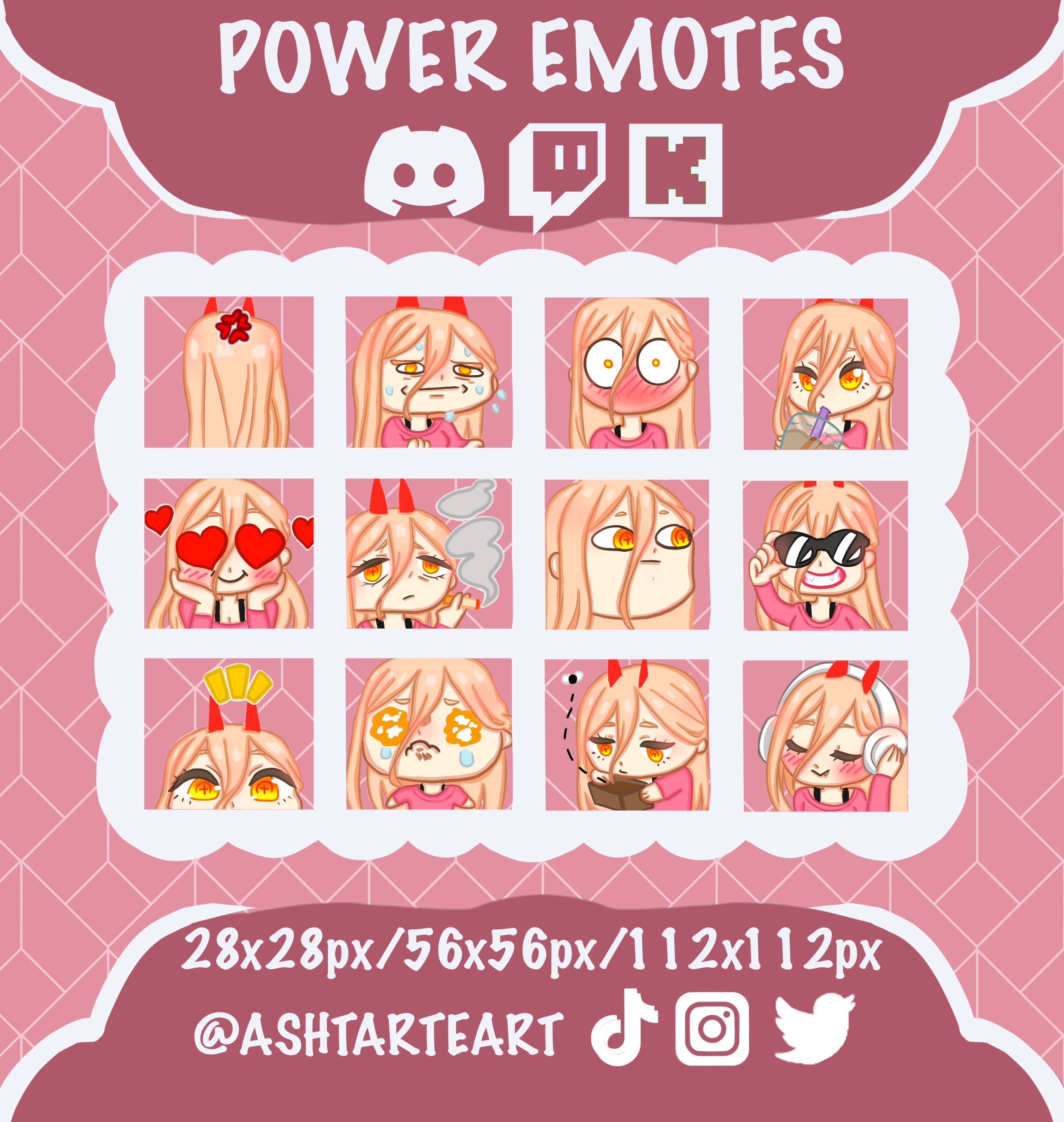 Power Emotes for Discord, Twitch and Kick - Etsy