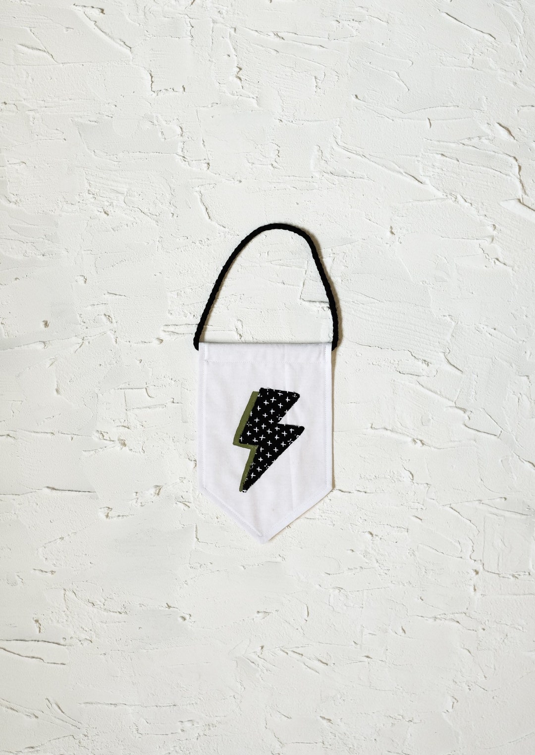 Lightning Bolt - Mini Size | Wall Decor Banner | Hand Painted | Hanging ...