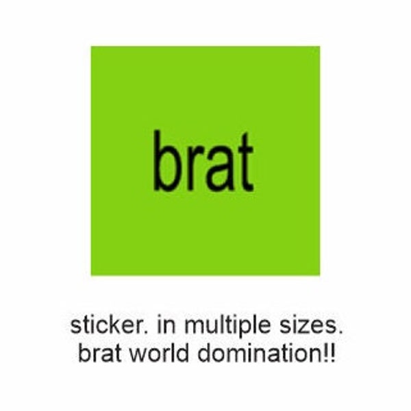 Brat Sticker Laptop - Etsy