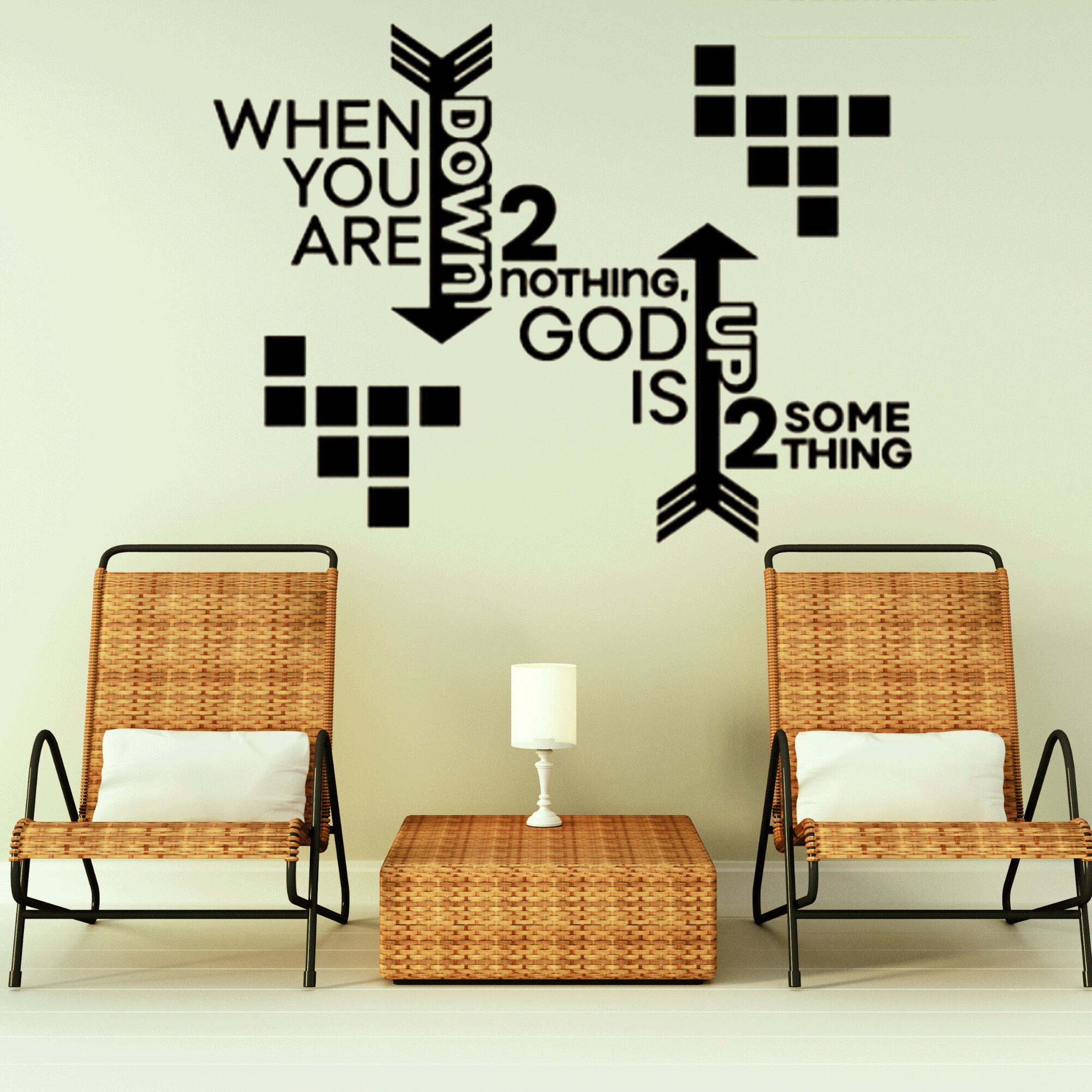 Bible Religious Quote Wall Decals Inspirational Decal for - Etsy