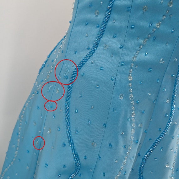 Vintage 2000s y2k Morgan & Co Prom Dress Corset Beade… - Gem