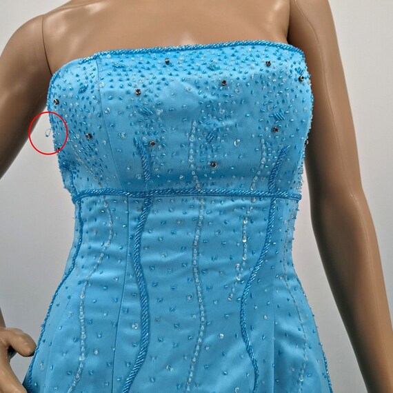 Vintage 2000s y2k Morgan & Co Prom Dress Corset Beade… - Gem