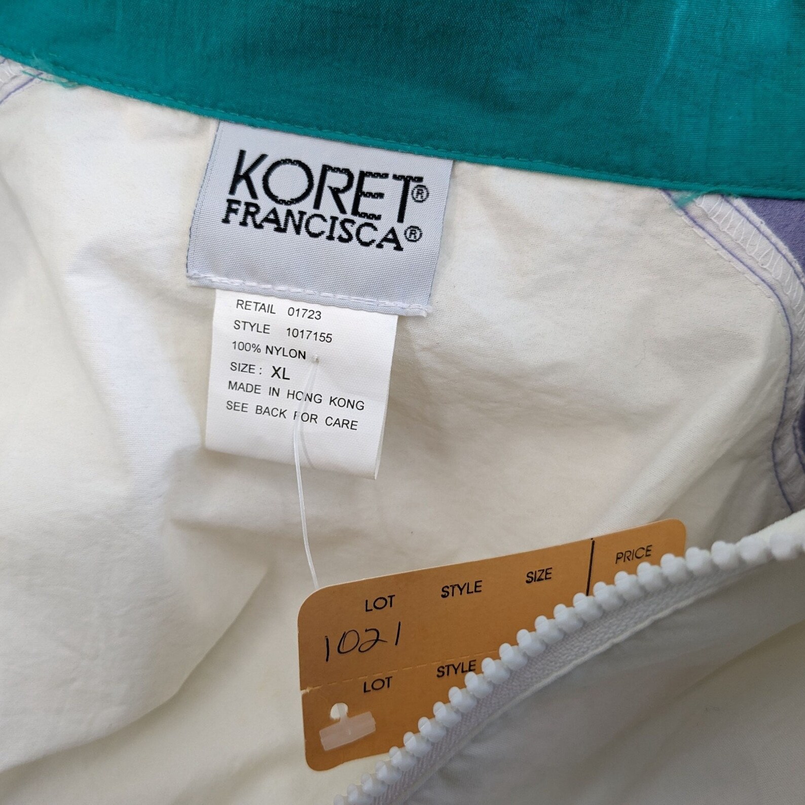 NWT Deadstock Vintage 90s Koret Francisca Windbreaker Jacker Oversized ...