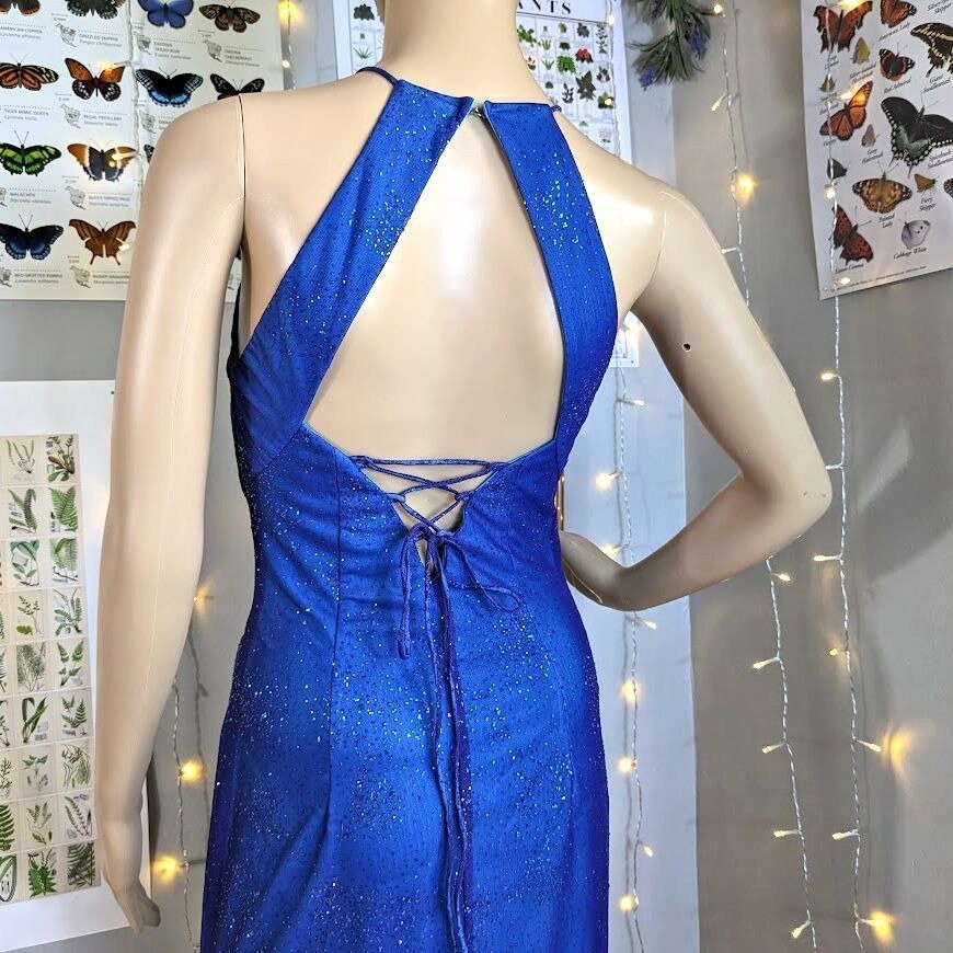 Vintage 90s Y2k Zum Zum Prom Dress Purple Mesh Glitter Mermaid - Etsy