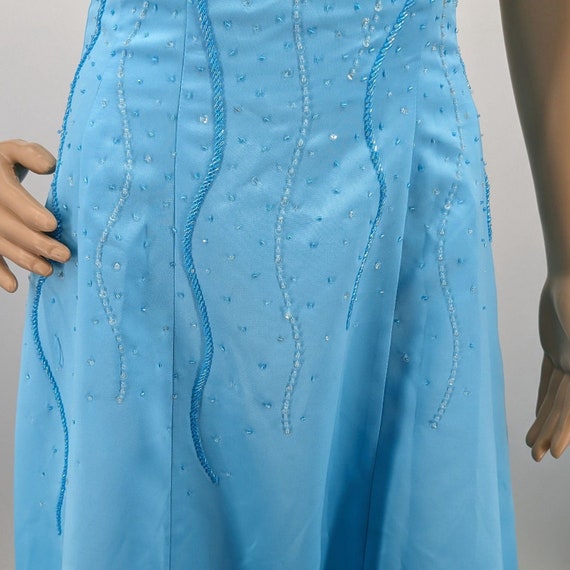 Vintage 2000s y2k Morgan & Co Prom Dress Corset Beade… - Gem