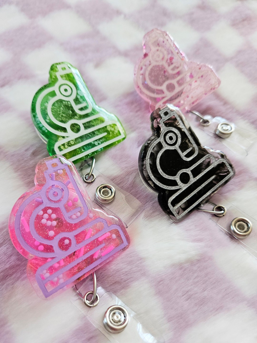 Microscope Medical Laboratory Scientist Lab Week Badge Reel - Etsy