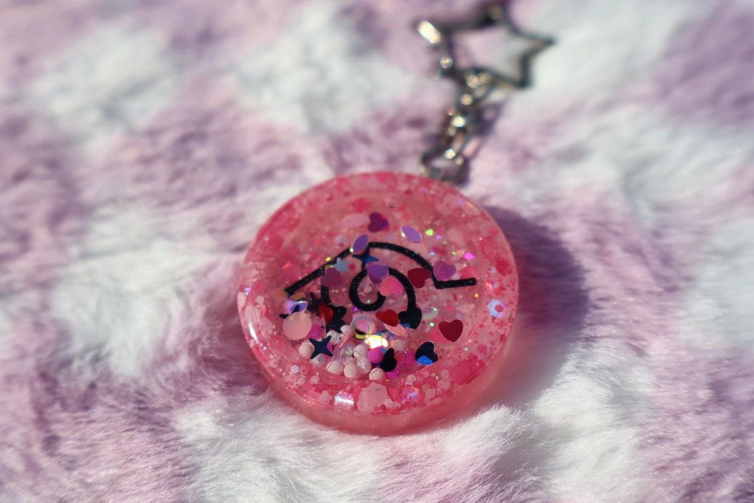 Pink Liquid Shaker Keychain - Etsy