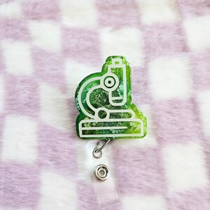 Microscope Medical Laboratory Scientist Lab Week Badge Reel - Etsy