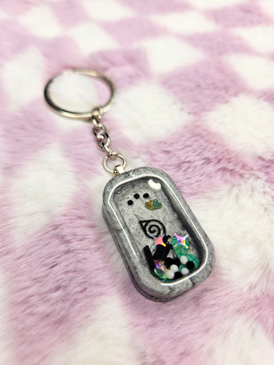 Mini Silver Liquid Shaker Keychain - Etsy