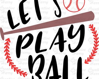 Play Ball Svg | Etsy