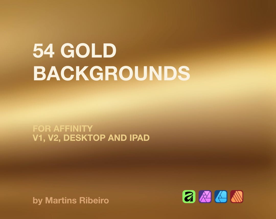 54 Gold Gradients Image Assets for Affinity - Etsy