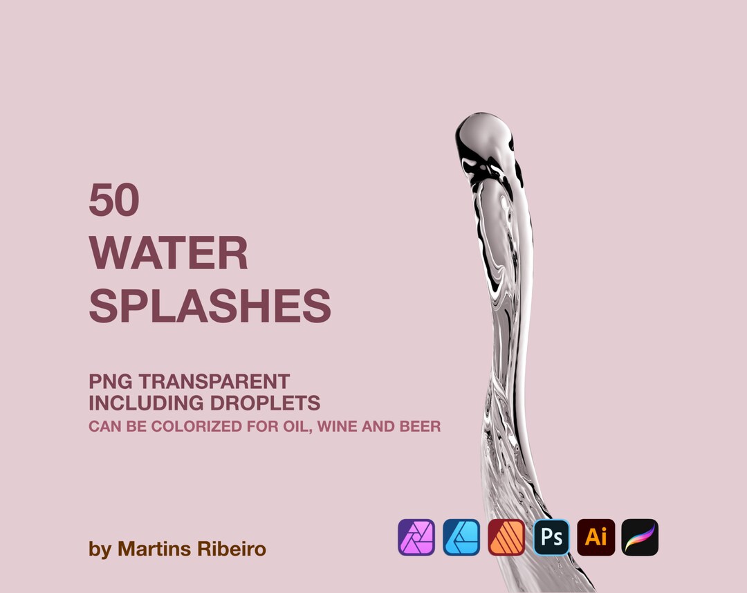 50 Liquid Splashes Overlays That Can Be Used as Water, Oil, Wine - Etsy
