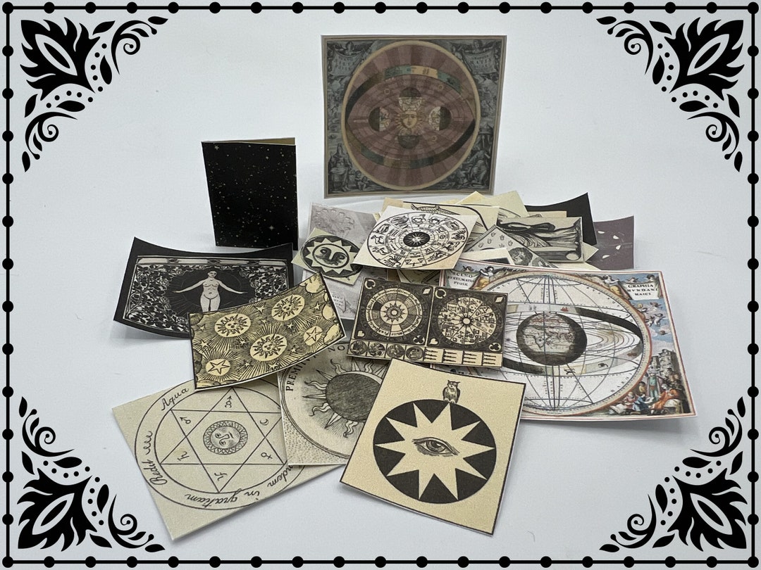 Mystic Papers and Charts Set 1/12 Dollhouse Miniatures Printable ...