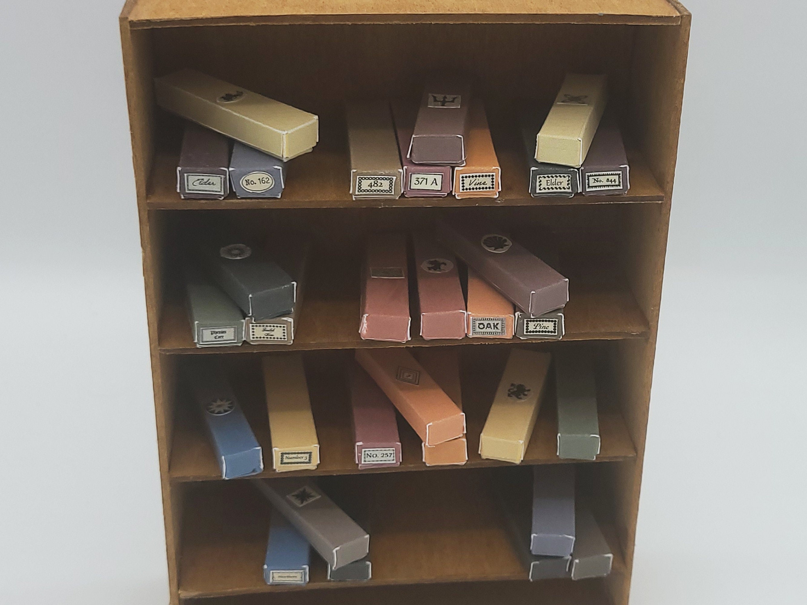 Wand Boxes and Labels 1/12 Dollhouse Miniature Printable Digital ...