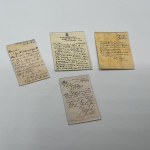 Vintage Authentic Mail and Letters 1/12 Dollhouse Miniature Printable ...