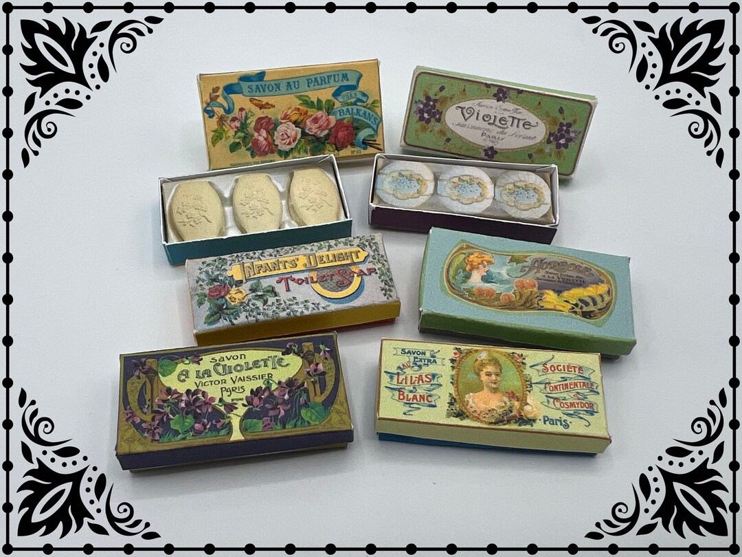 Soap Gift Box Set 1/12 Dollhouse Miniature Printable Digital Download ...