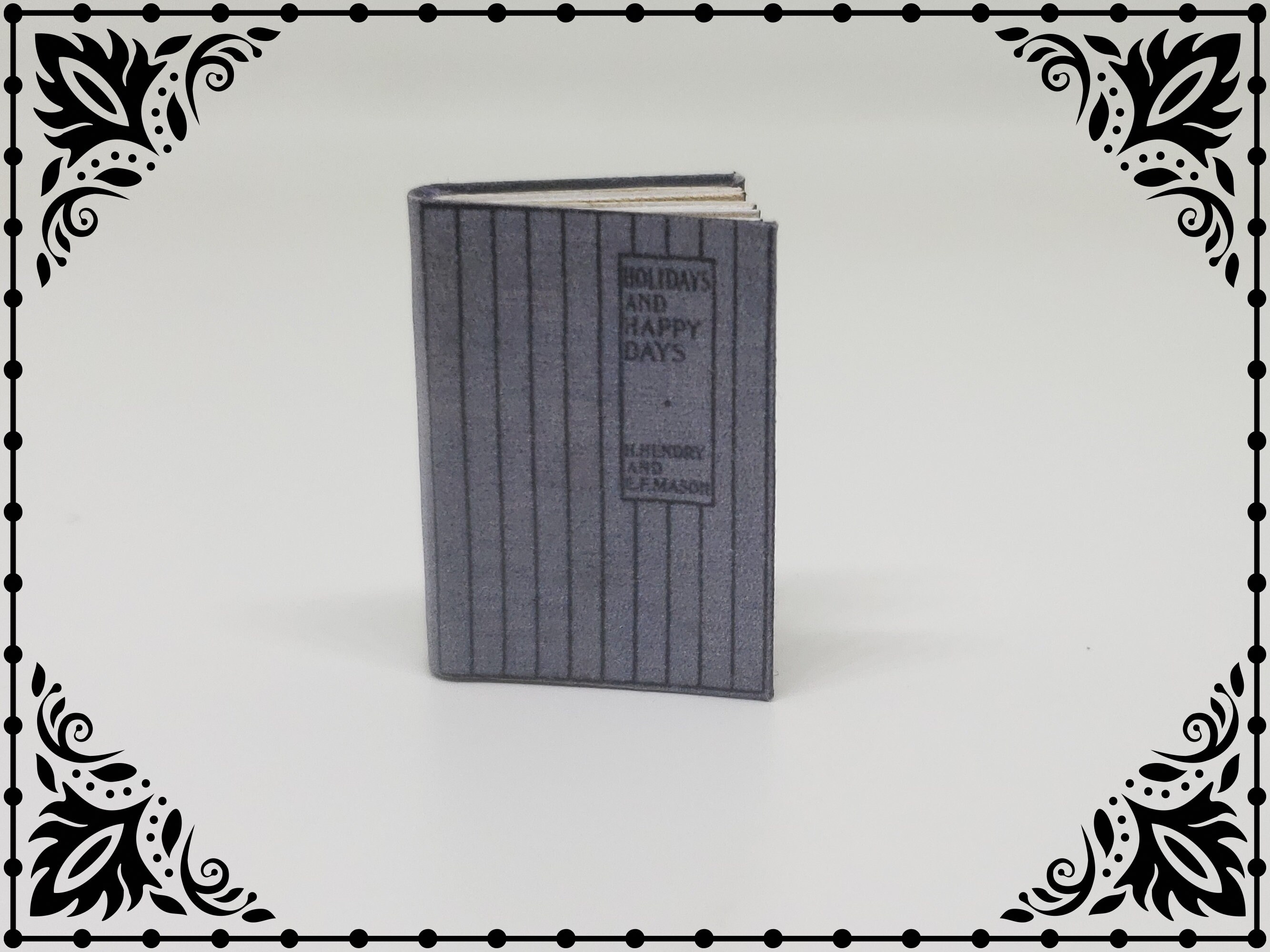 Holidays and Happy Days Book 1/12 Dollhouse Miniature | Etsy