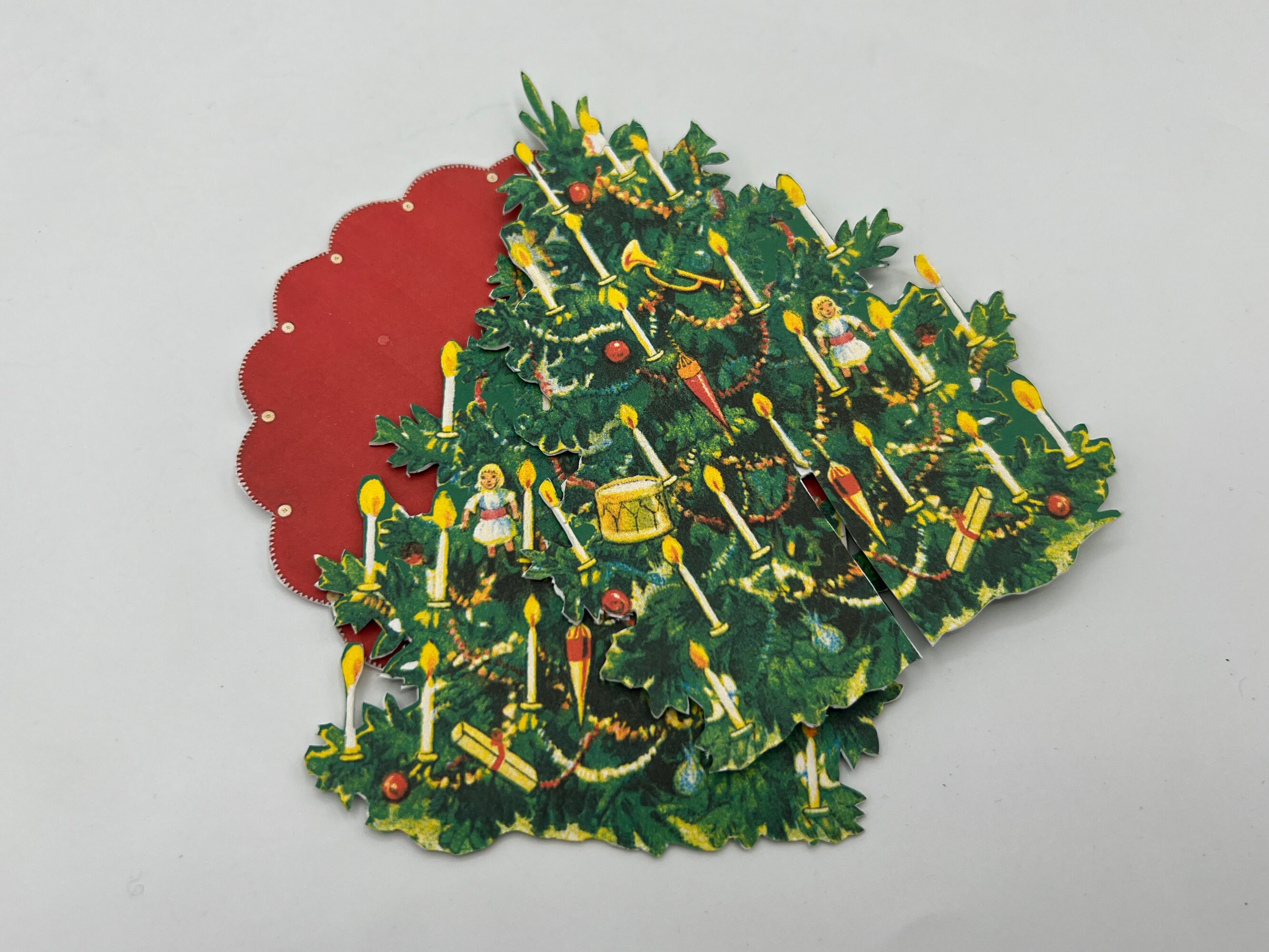 Christmas Tree Standee Paper Tree 1/12 Dollhouse Miniature Printable ...
