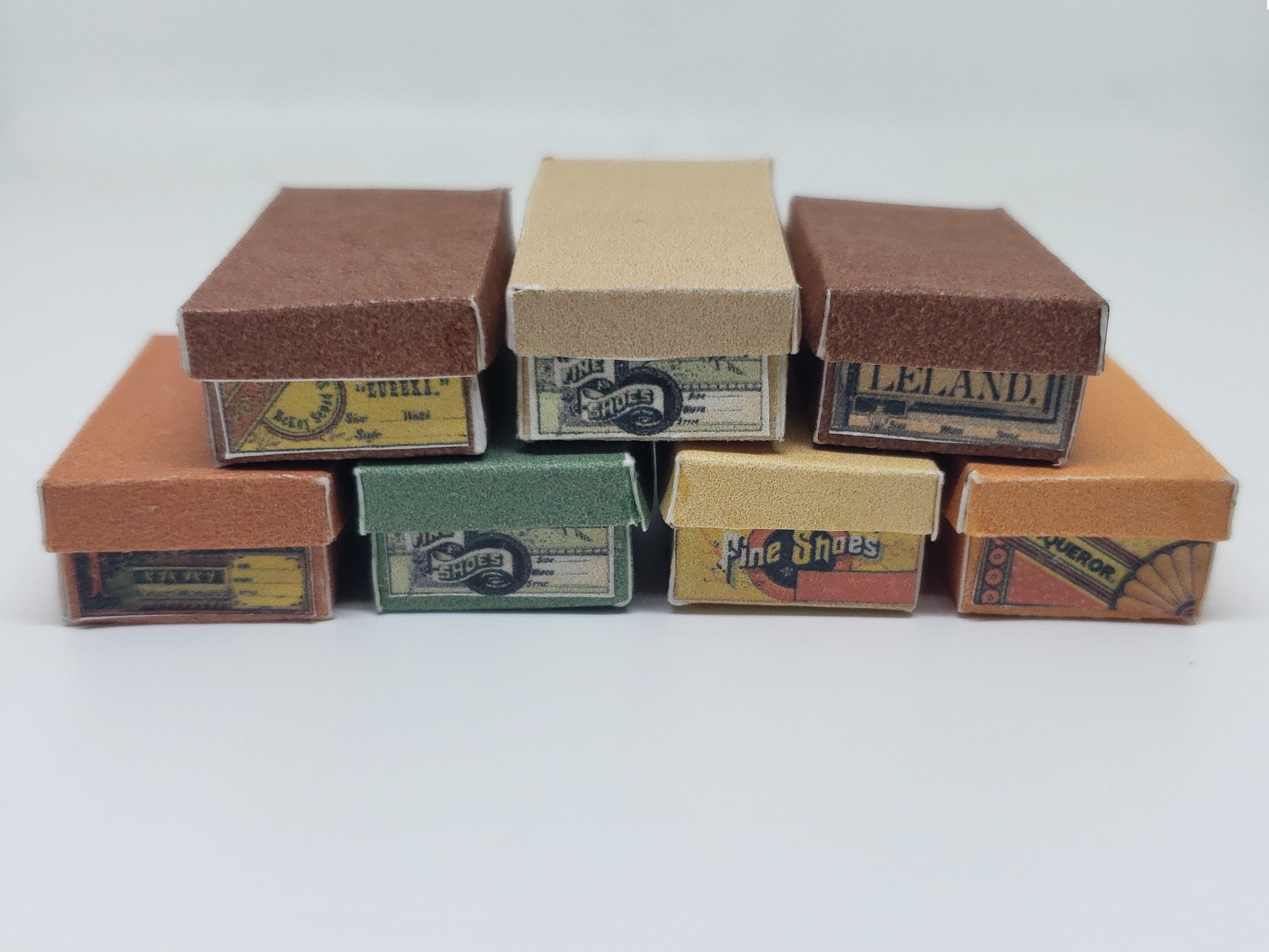 Vintage Shoe Boxes 1/12 Dollhouse Miniature Digital Download - Etsy