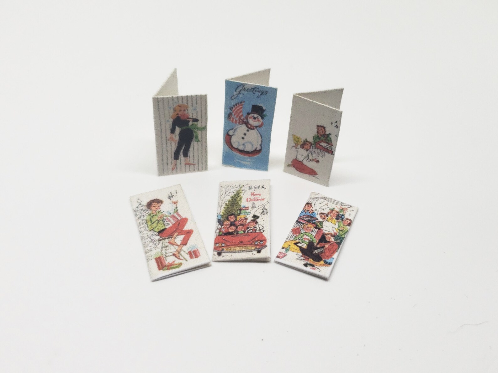 Christmas Cards Set 1/12 Dollhouse Miniature Printable Digital - Etsy