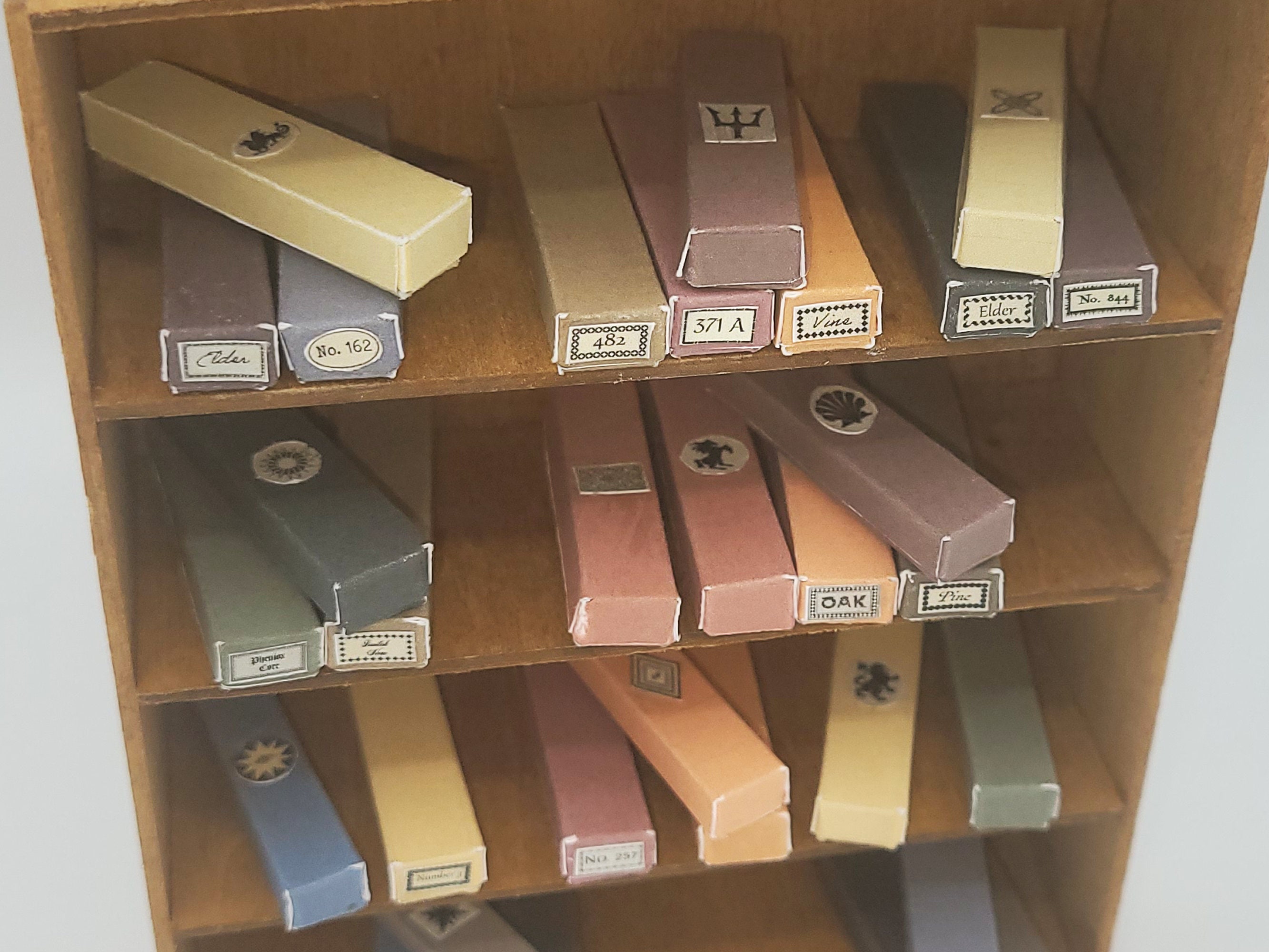 Wand Boxes and Labels 1/12 Dollhouse Miniature Digital - Etsy
