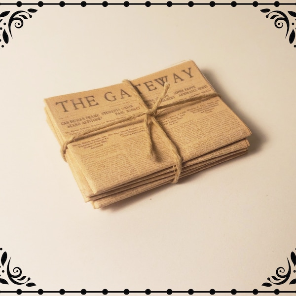 Miniature Newspaper - Etsy