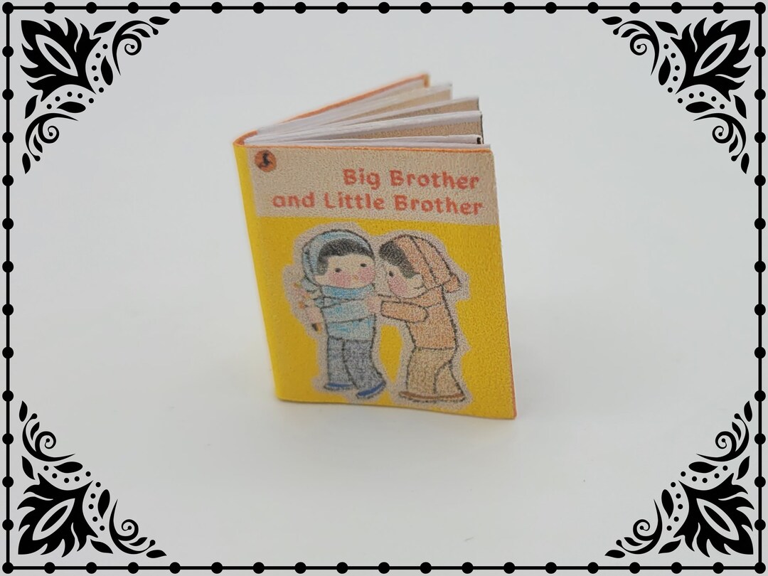 Big Brother Little Brother Book 1/12 Dollhouse Miniature Printable ...