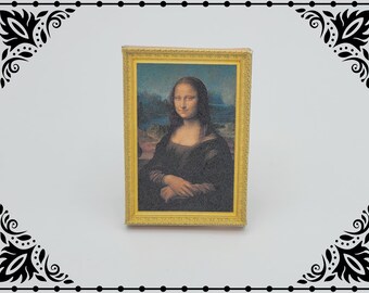 Miniature Mona Lisa - Etsy
