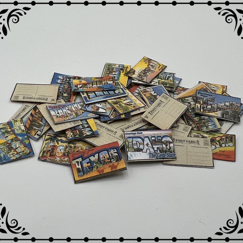 Miniature Postcards - Etsy