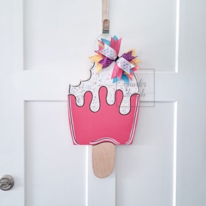 Popsicle Door Hanger, Ice Cream Door Hanger, Popsicle Decor, Summer ...
