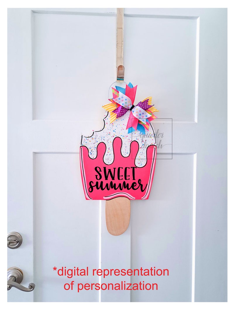 Popsicle Door Hanger, Ice Cream Door Hanger, Popsicle Decor, Summer ...