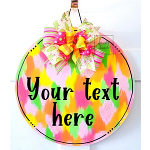 Welcome Door Hanger, Colorful Welcome Home Sign, Summer Welcome Sign ...