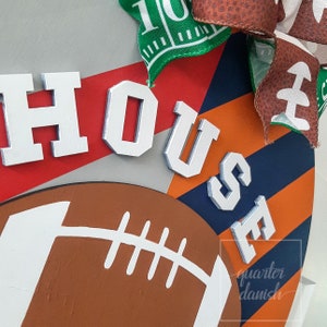 House Divided Sign, House Divided Door Hanger, Football Decor, Football ...