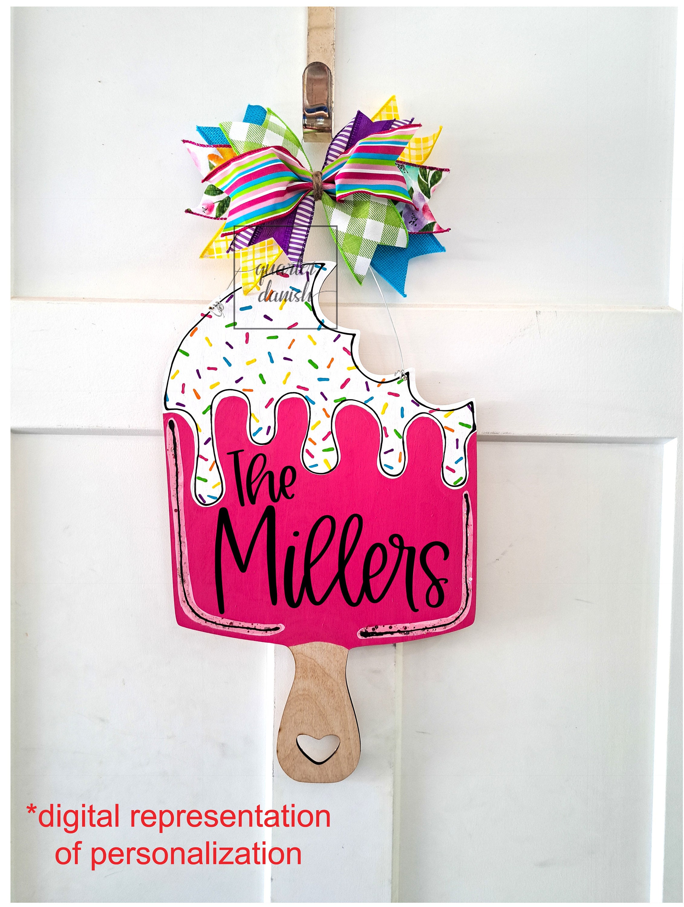 Popsicle Door Hanger, Ice Cream Door Hanger, Popsicle Decor, Summer ...