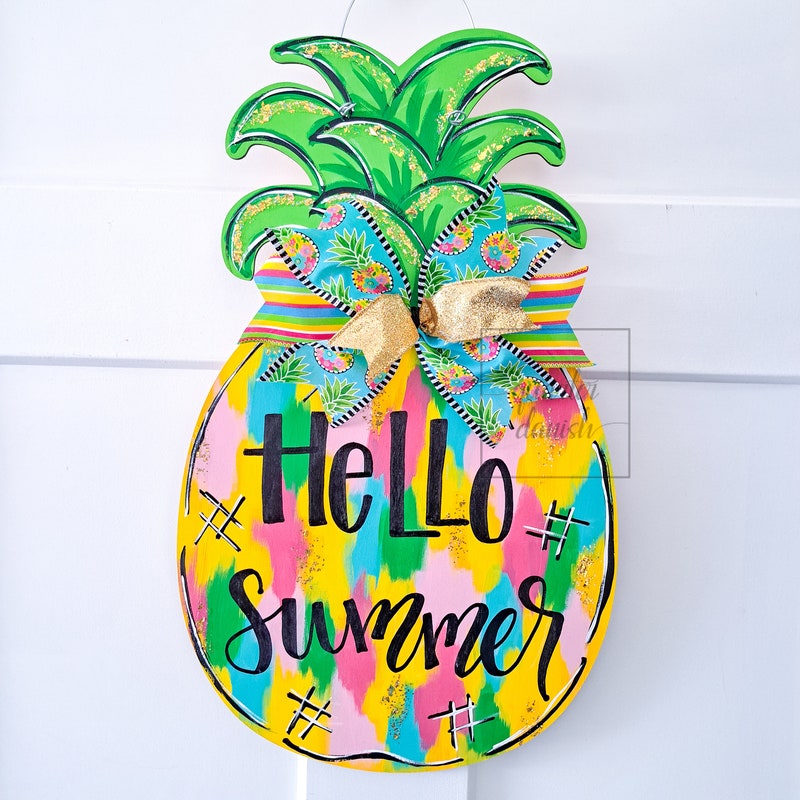 Pineapple Door Hanger - Etsy