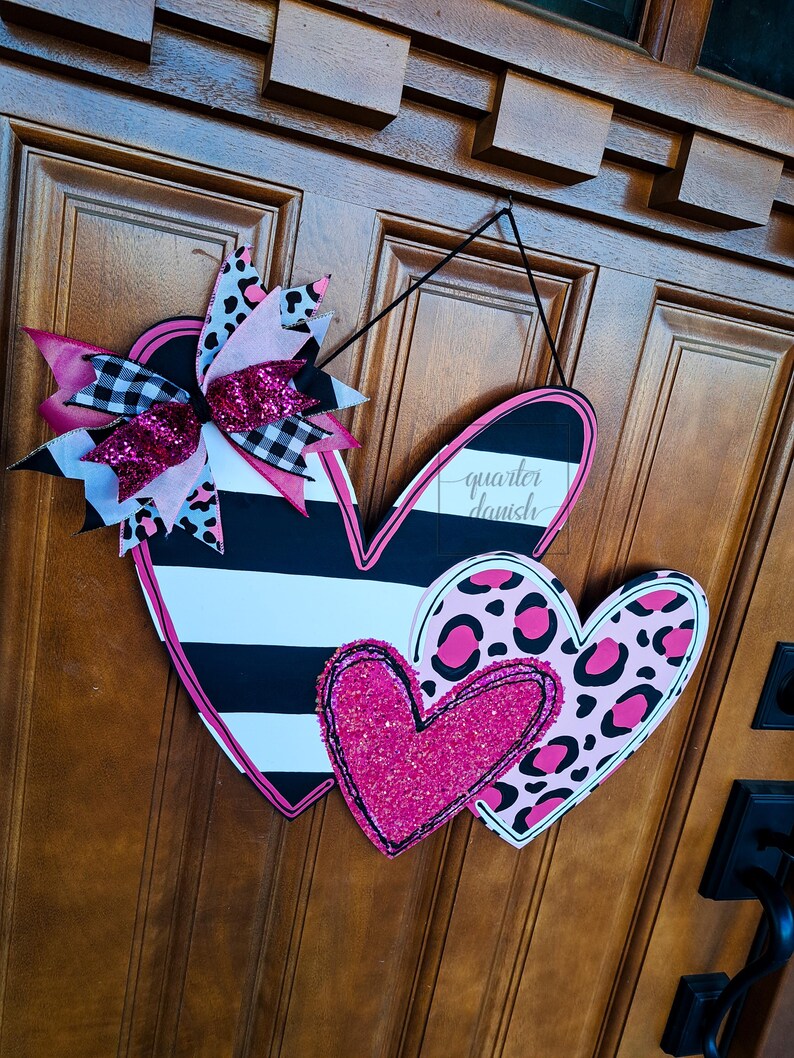 Valentine Door Hanger, Valentines Door Decor, Valentines Door Sign ...