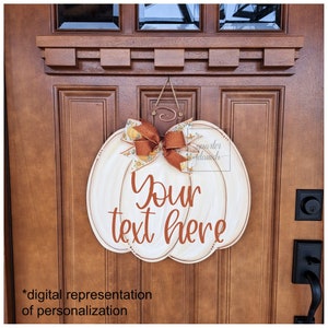 Personalized Pumpkin Patch Sign, Last Name Sign for Front Door, Pumpkin ...