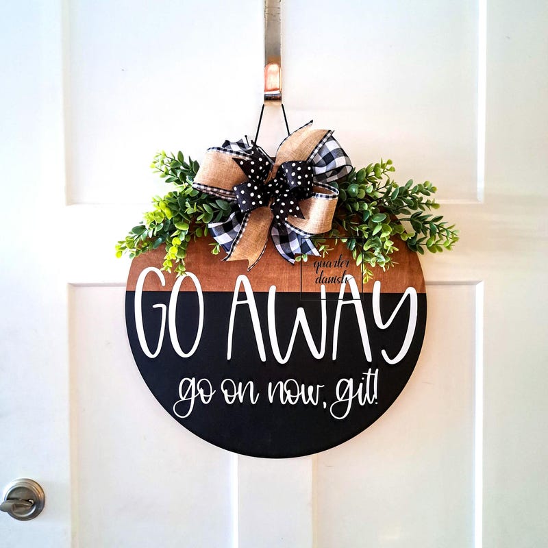 Go Away Sign - Etsy