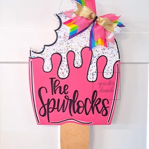 Popsicle Door Hanger, Ice Cream Door Hanger, Popsicle Decor, Summer ...