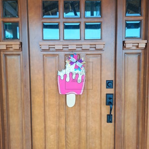 Popsicle Door Hanger, Ice Cream Door Hanger, Popsicle Decor, Summer ...