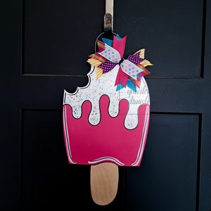 Popsicle Door Hanger, Ice Cream Door Hanger, Popsicle Decor, Summer ...