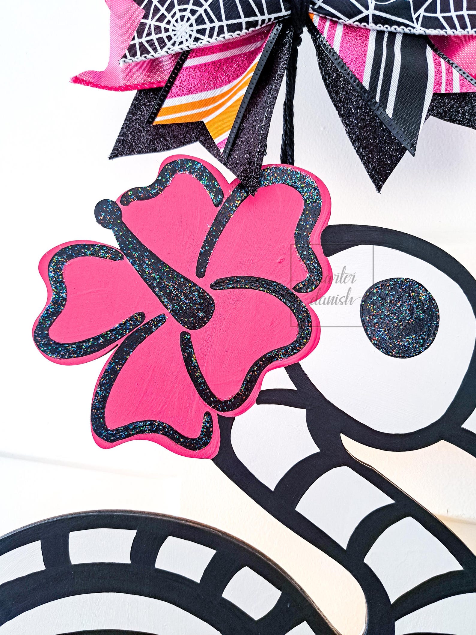 Flamingo Door Hanger, Spooky Gifts for Women, Skeleton Flamingo ...