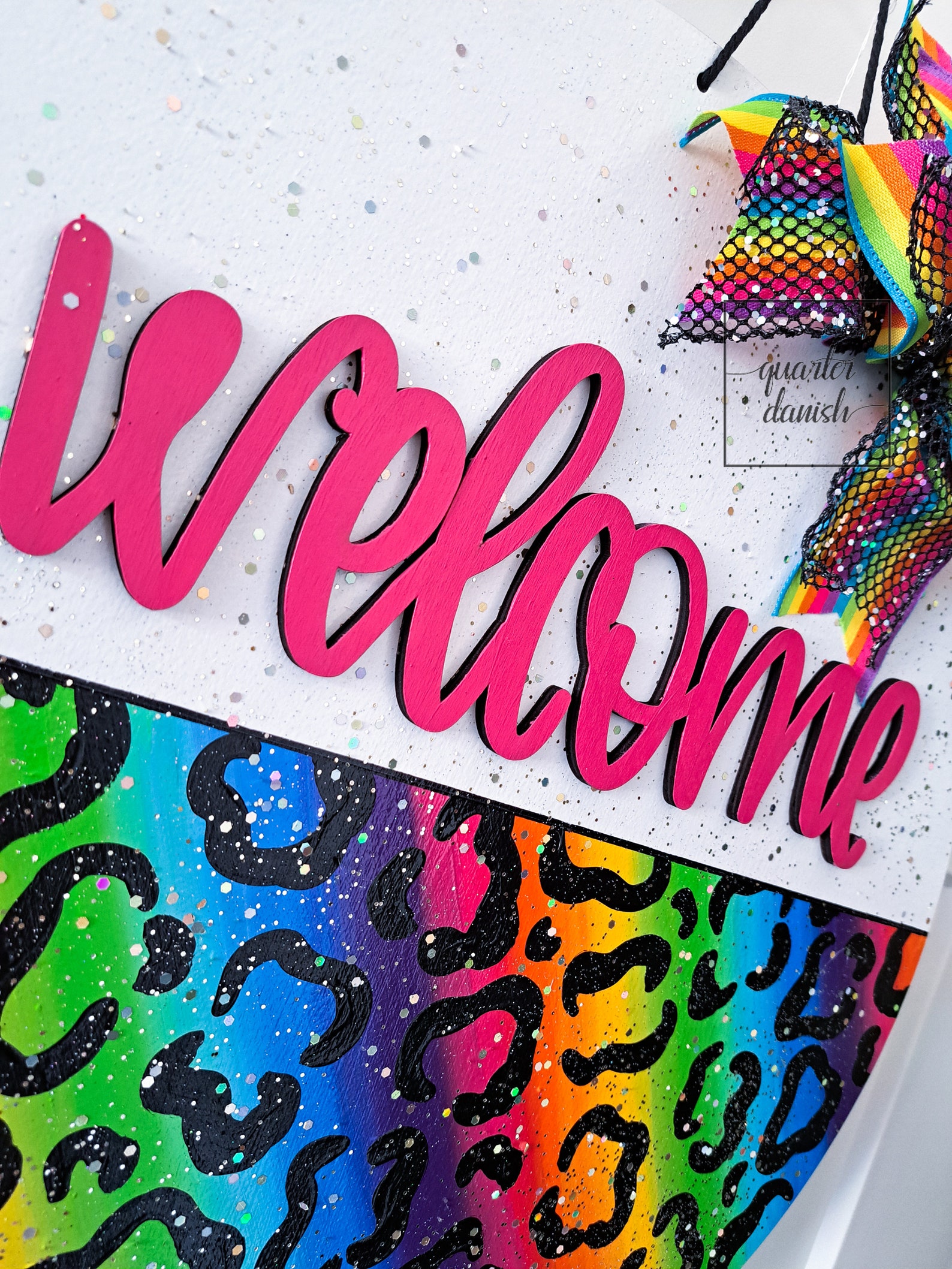 Welcome Door Hanger, Colorful Welcome Home Sign, Summer Welcome Sign ...