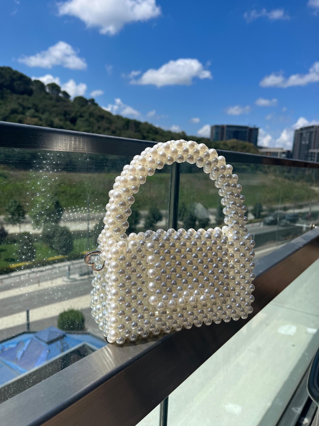 Crystal Bead Bag / Luxury Bead Bag / Evening Bag / Beaded Purse ...