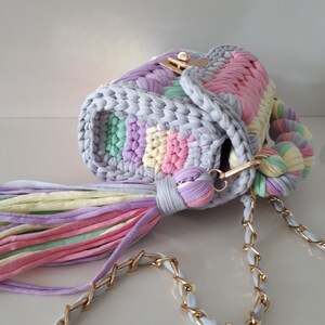 Multi Color Bag/handmade Bag/hand Woven Bag/crochet Bag/knitted Bag ...