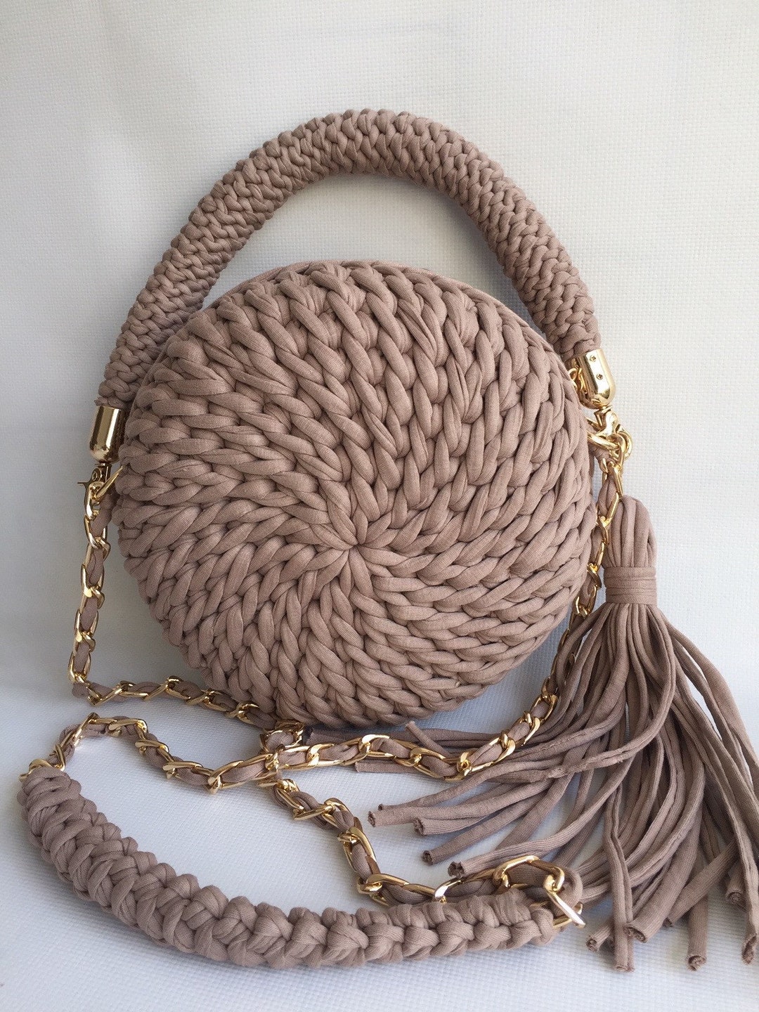 Macaron Bag/handmade Bag/hand Woven Bag/crochet Bag/knitted Bag/pink ...