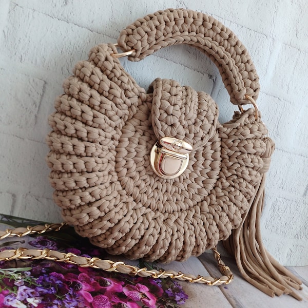 Crochet Mussel Bag - Etsy