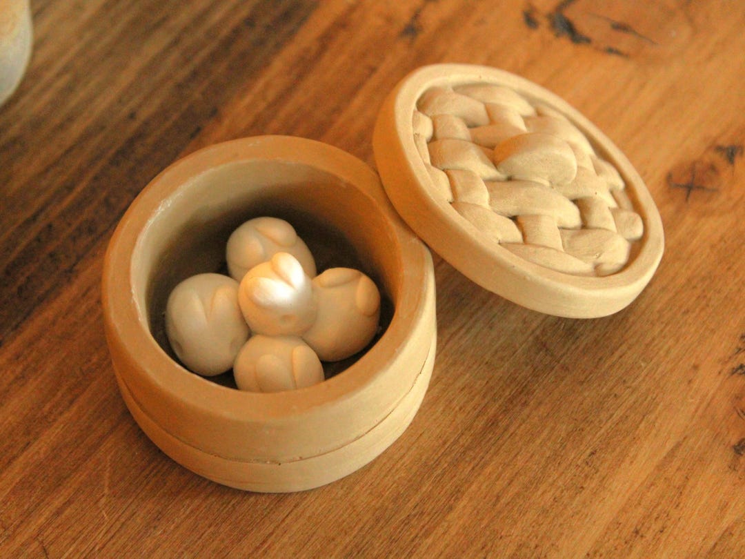 Dumpling Steam Basket Ring Pot/box Bunny/rabbit - Etsy