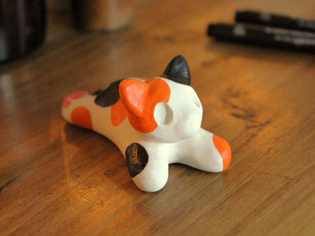 Calico Cat Figurine | Cute Art Ornament | Gift | Decoration | - Etsy